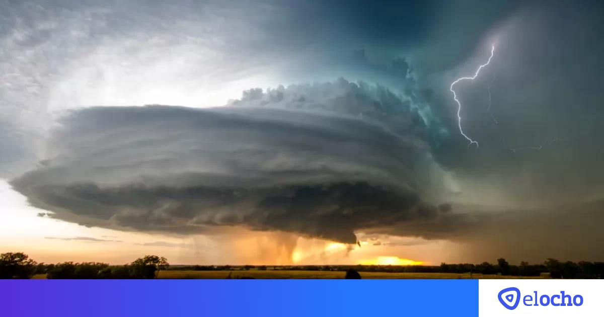 Una impresionante tormenta supercelda avanza en la provincia de Buenos ...